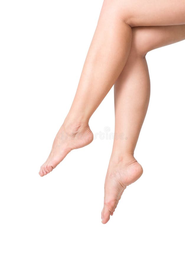 The Legs of Women on a White Background Stock Image - Image of asian ...