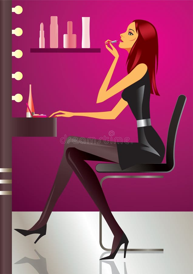 Woman Make Up Stock Vector Illustration Of Clothes Brush 12567450
