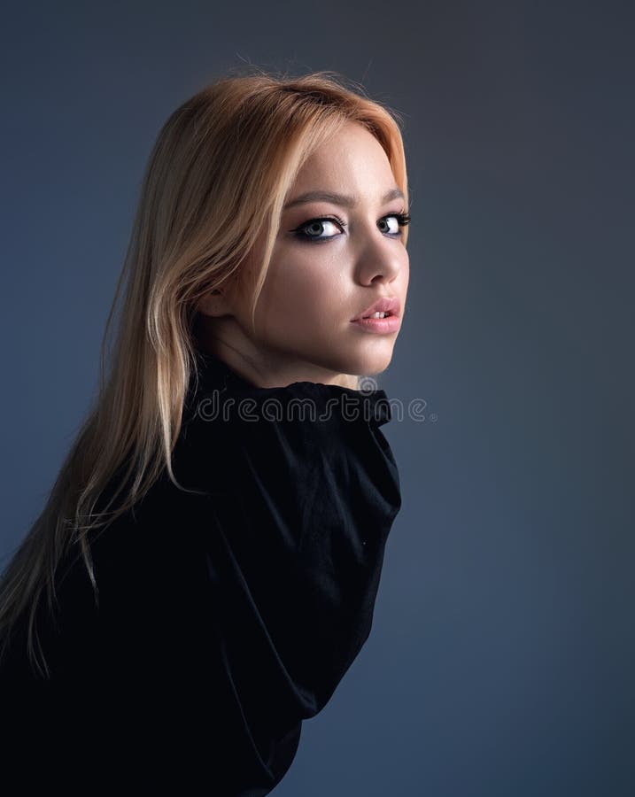 Woman Posing With Slim Body Beautiful Model Beauty Woman Face