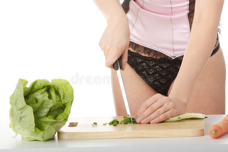 Woman Preparing Healthy Food Stock Image Image Of Nutrition Fresh
