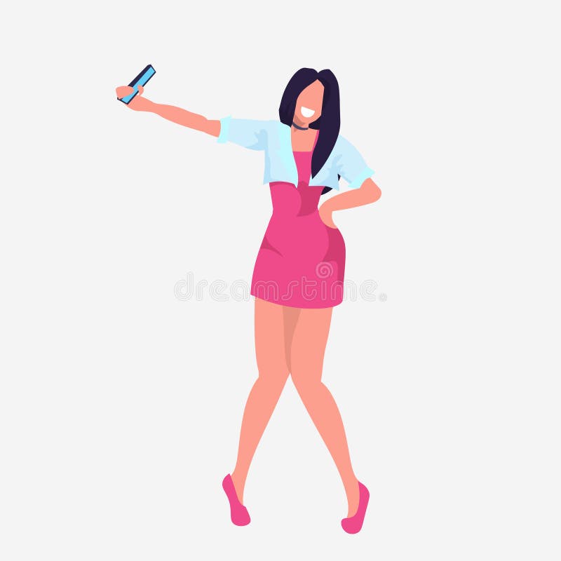 Woman Taking Sexy Selfie Stock Illustrations 90 Woman Taking Sexy