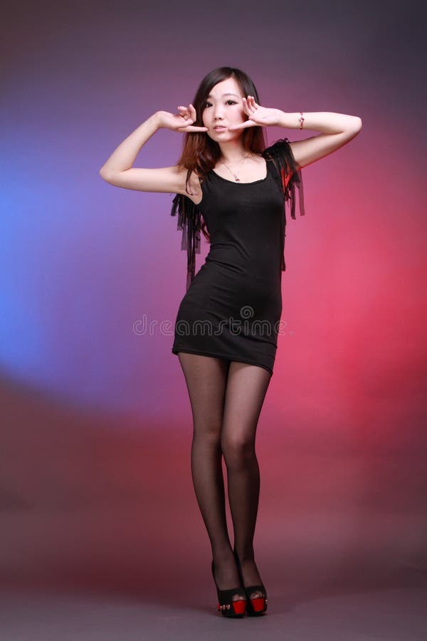 Woman in various fun poses stock photo. Image of woman - 29599946