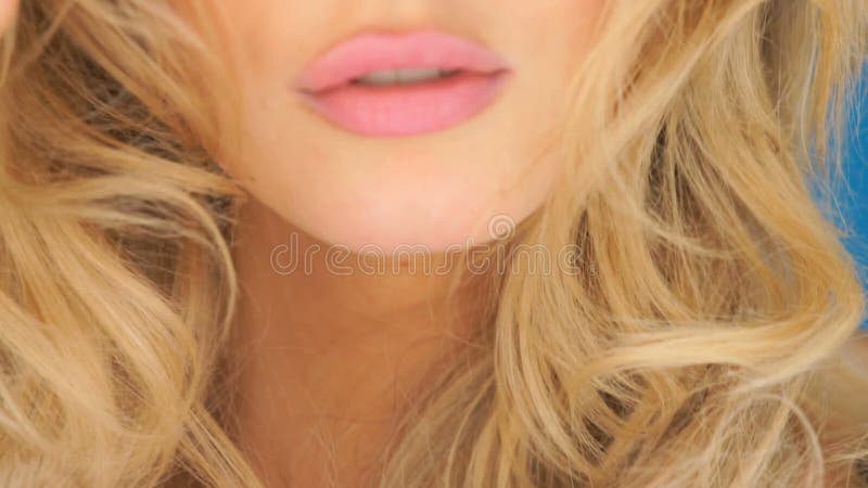 Pretty Young Woman Showing Her Cleavage Stock Footage - Video of beauty ...