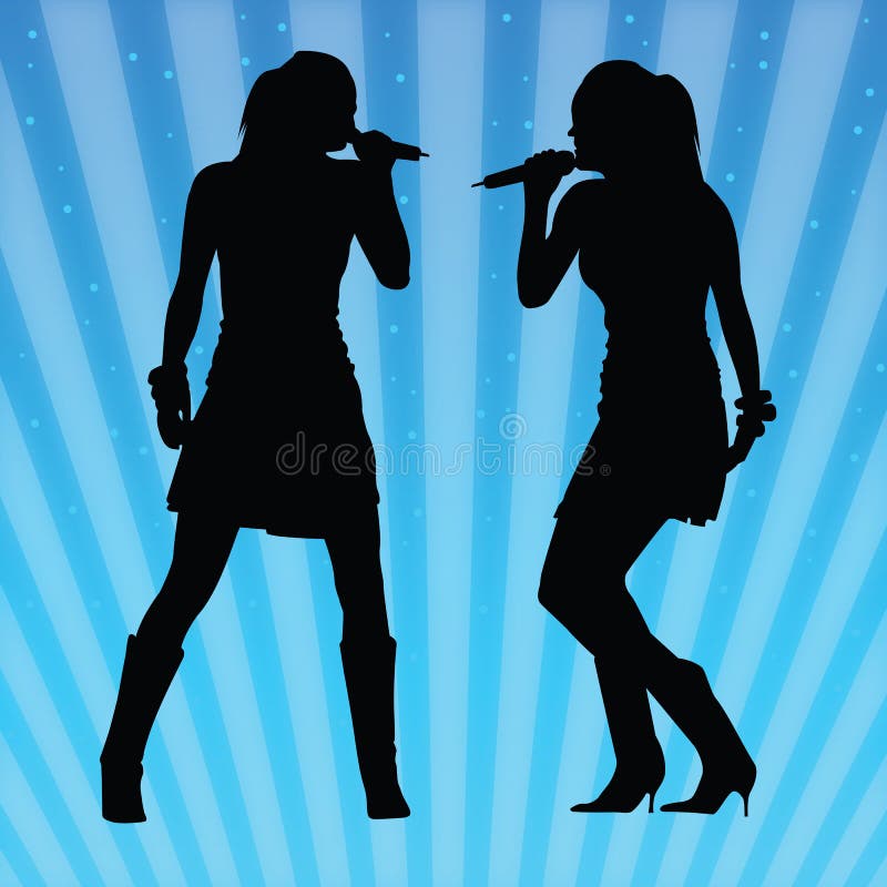 Singing people vector stock vector. Illustration of expression - 8315534