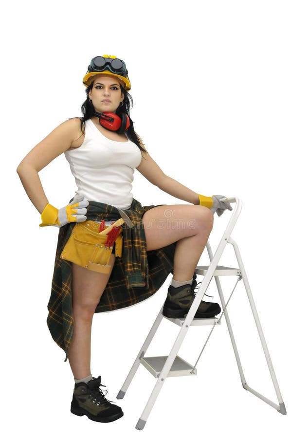 Worker stock photo. Image of handyman, female, woman - 13860260