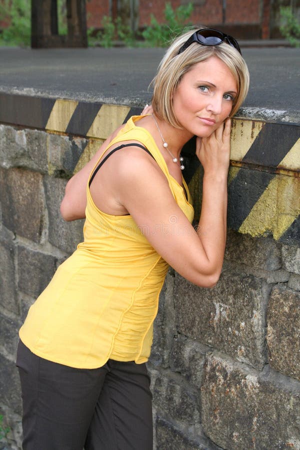 Yellow and black woman stock image. Image of bright, expression - 2382109