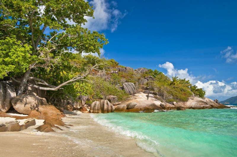 Seychelles beaches stock image. Image of nature, paradise - 21597609