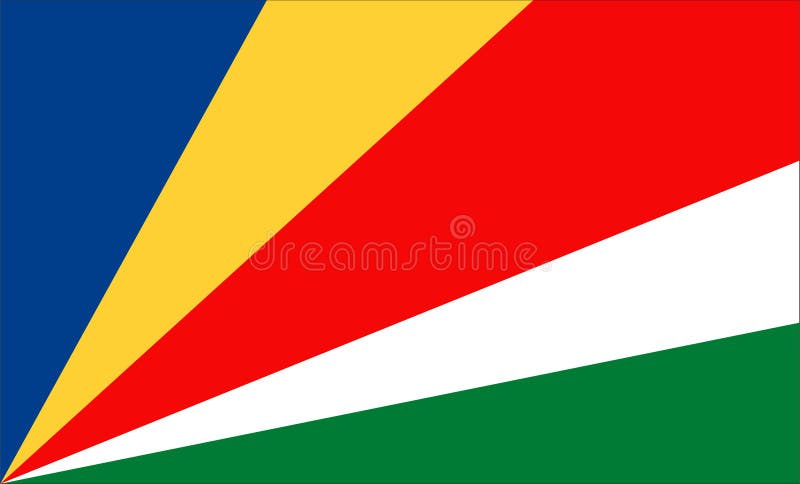 Seychelles Flag Design Vector Stock Vector - Illustration of symbol ...