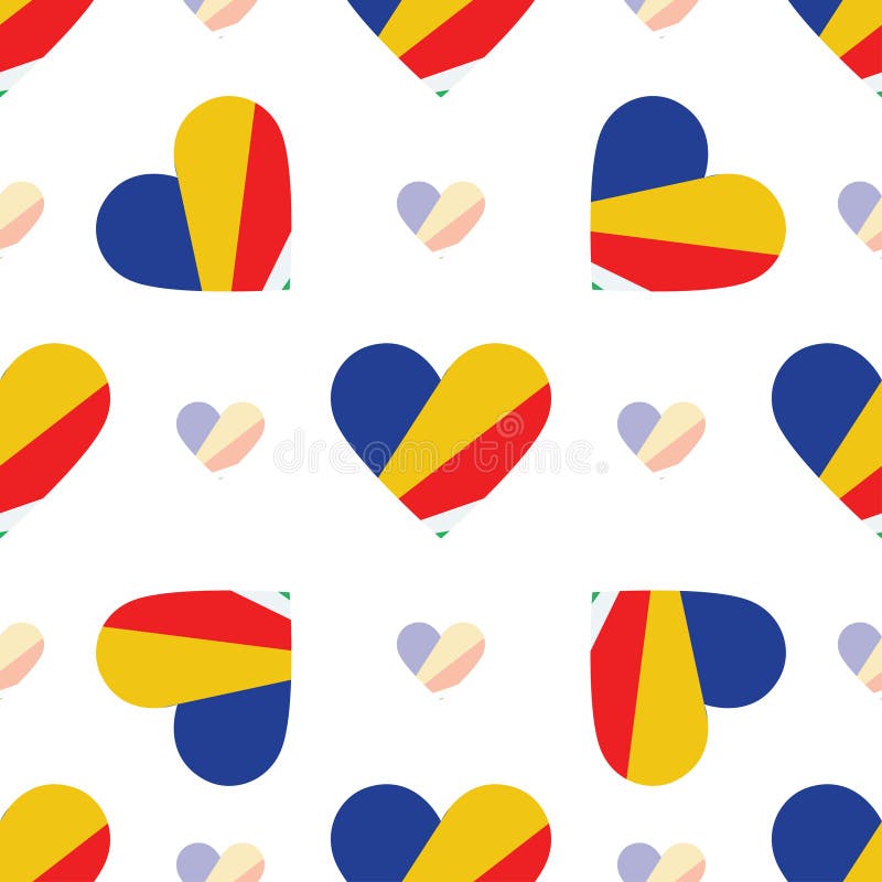 Seychelles Flag Patriotic Seamless Pattern. Stock Vector - Illustration ...