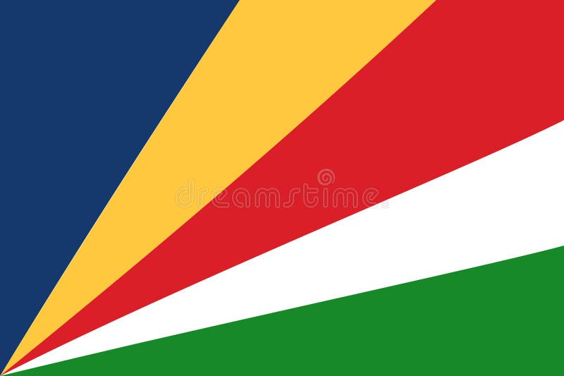Seychelles Flag Pattern Background. Realistic National Flag Design ...