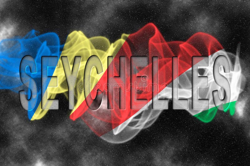 Seychelles Flag with Starry Background Stock Image - Image of ocean ...