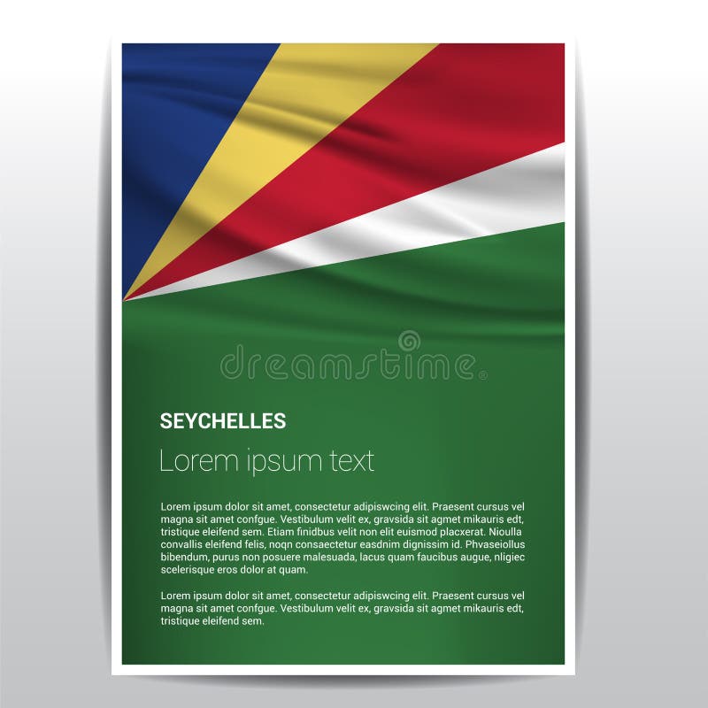 Seychelles Flags Design Vector Stock Vector - Illustration of color ...