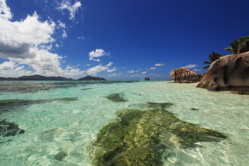 Seychelles. La Digue Island. Stock Photo - Image of ocean, equator ...