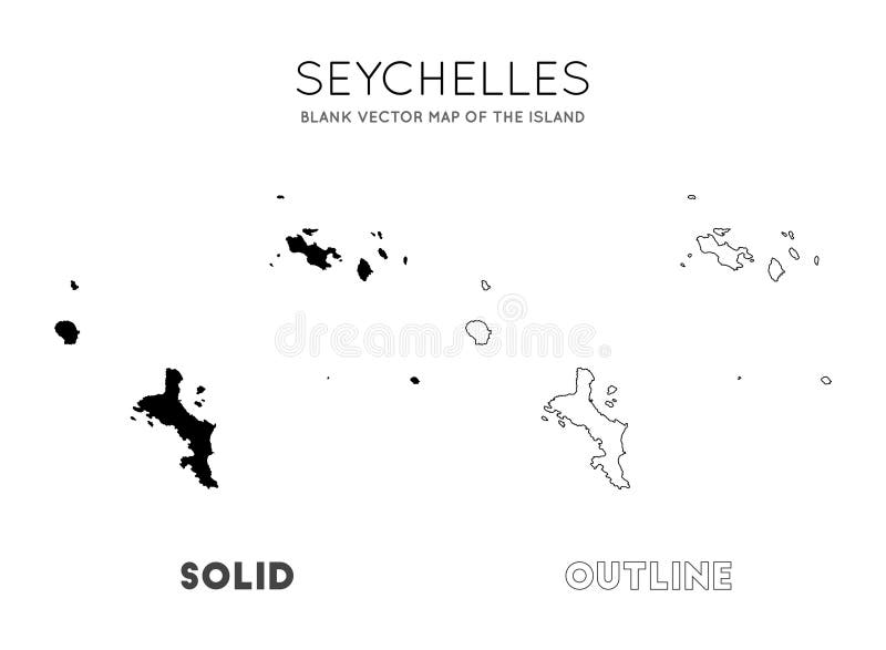Seychelles map. stock vector. Illustration of high, landmark - 154931108
