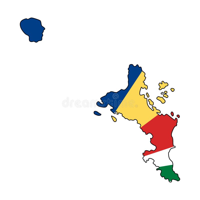 Seychelles .Map of Seychelles Vector Illustration Stock Vector - Illustration of patriotic ...