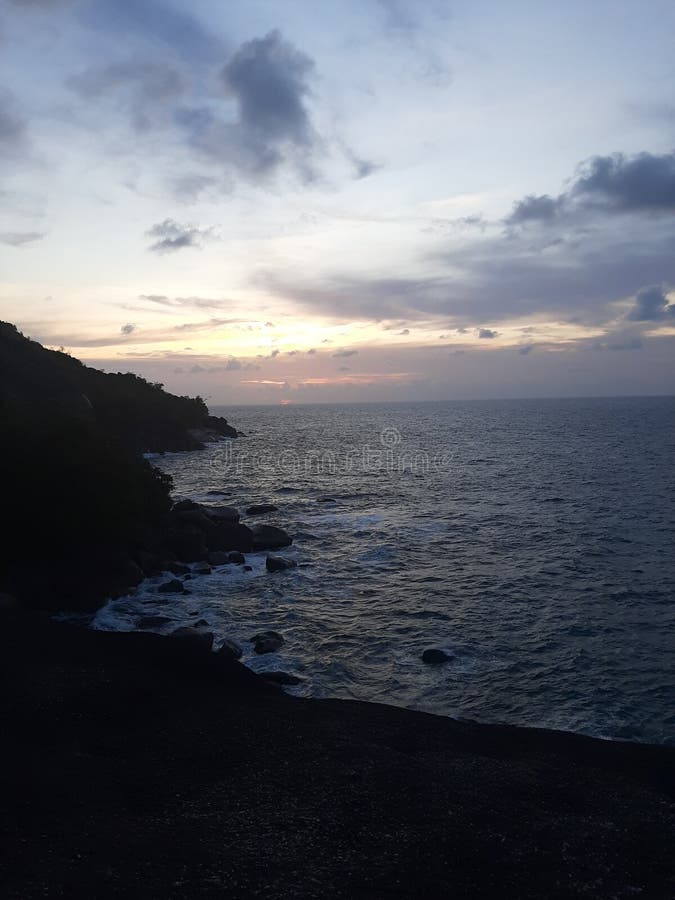 Seychelles Sunset on Saturday Afternoon Stock Image - Image of ...