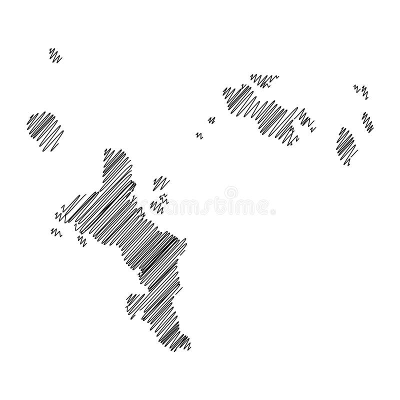 Seychelles Thread Map Line Vector Illustration Stock Vector ...