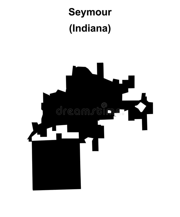 Seymour outline map stock vector. Illustration of isolated - 357281273