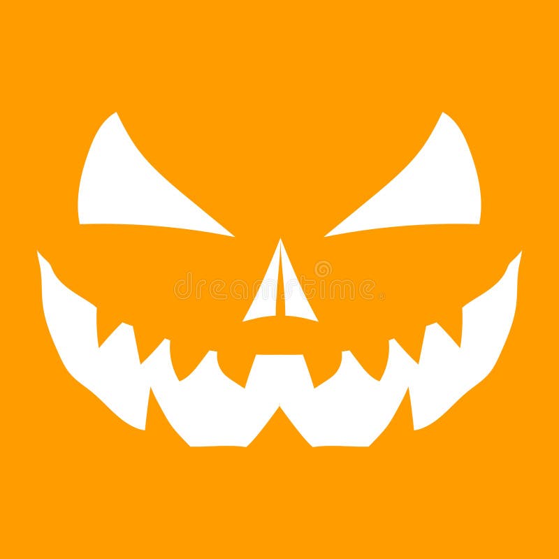 Scary Face Design for Degital and Print Ready Format. Stock Vector ...