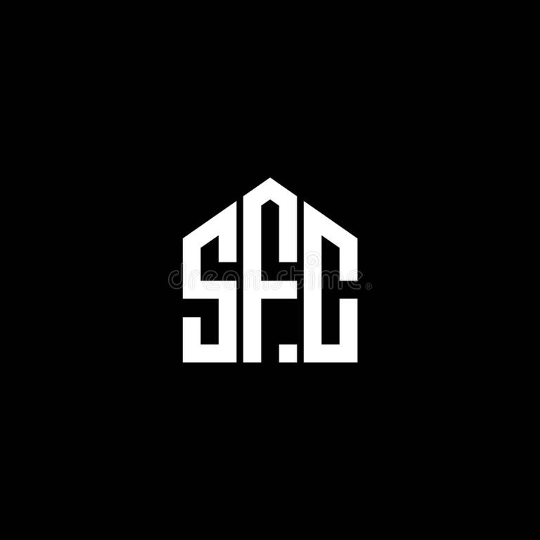 SFC Letter Logo Design on BLACK Background. SFC Creative Initials ...