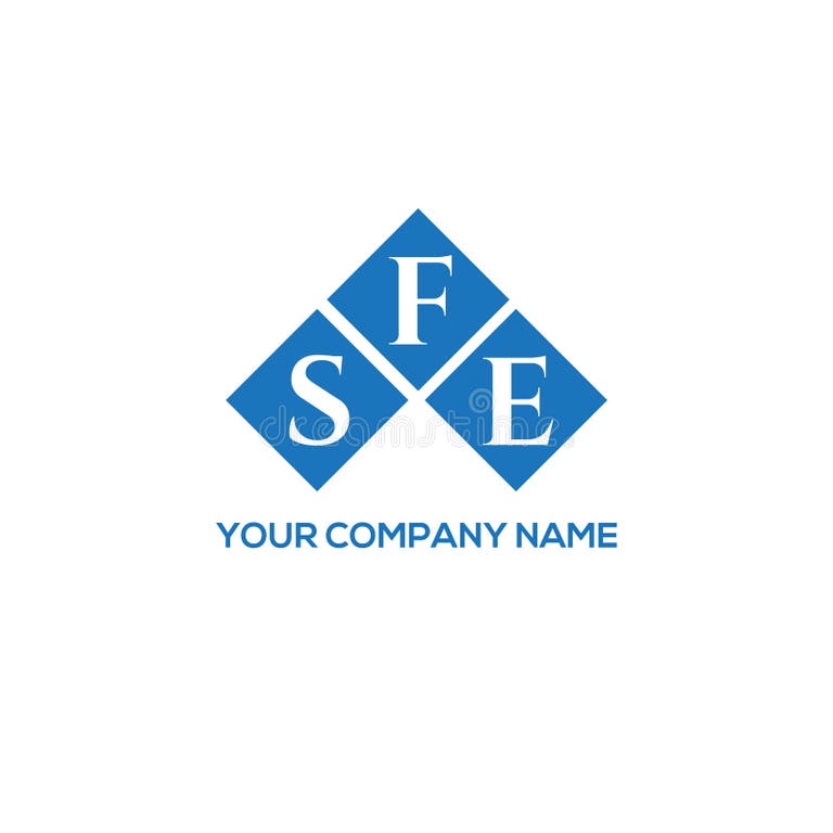 SFE Letter Logo Design on WHITE Background. SFE Creative Initials ...