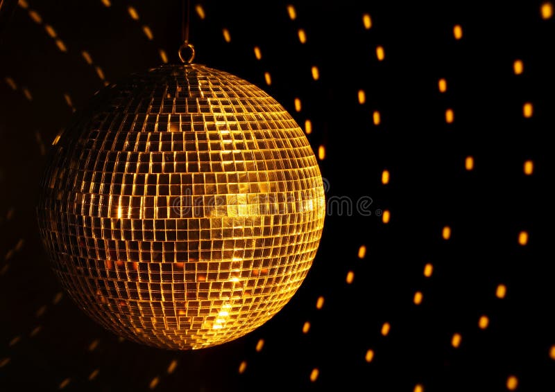 Sfera Della Discoteca Dello Specchio Immagine Stock - Immagine di nero ...