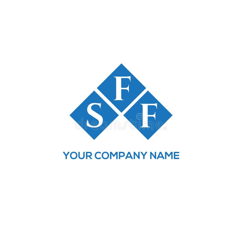 SFF Letter Logo Design on WHITE Background. SFF Creative Initials ...