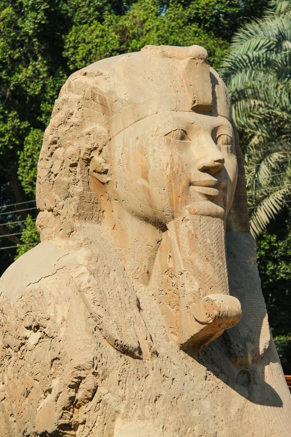 Szczegół Alabastrowej Sfinksy, XIX Dynastia (1341–1200 P.n.e ...