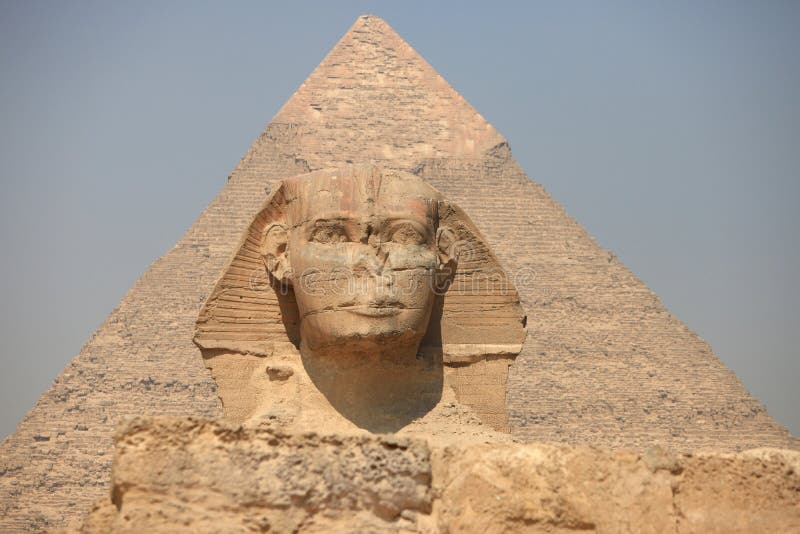 Sfinx in Egypte stock foto. Image of vertegenwoordiger - 15811628