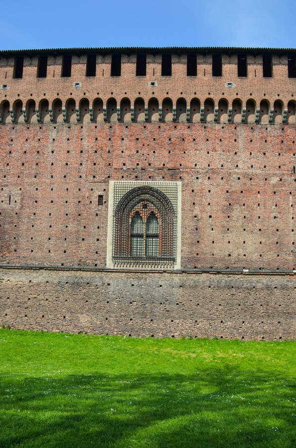 Sforza castle stock photo. Image of travel, milano, exterior - 53838722