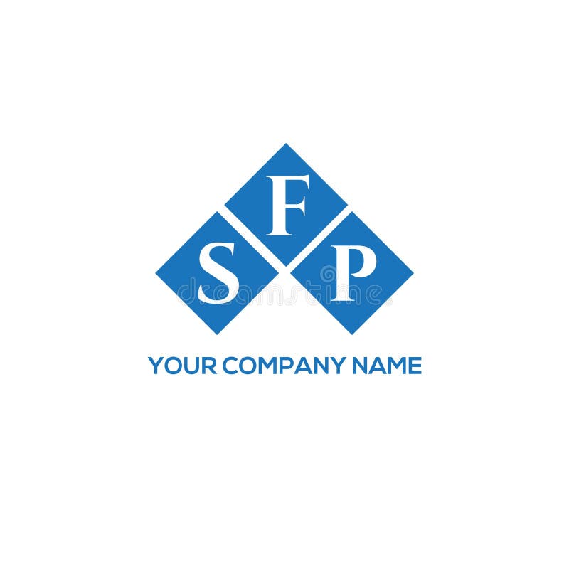 SFP Letter Logo Design on WHITE Background. SFP Creative Initials ...