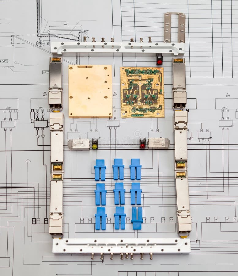 SFP Network Modules for Network Switch As Shape of Mobile Phone Stock ...