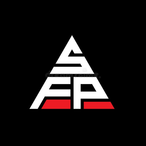 SFP Triangle Letter Logo Design with Triangle Shape. SFP Triangle Logo ...