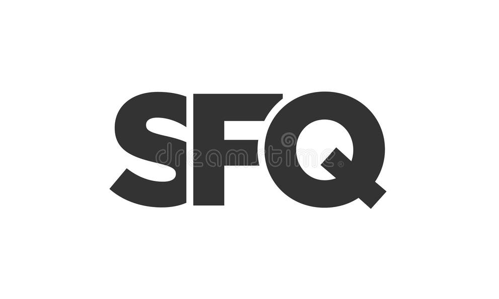 SFQ Logo Design Template with Strong and Modern Bold Text. Initial ...