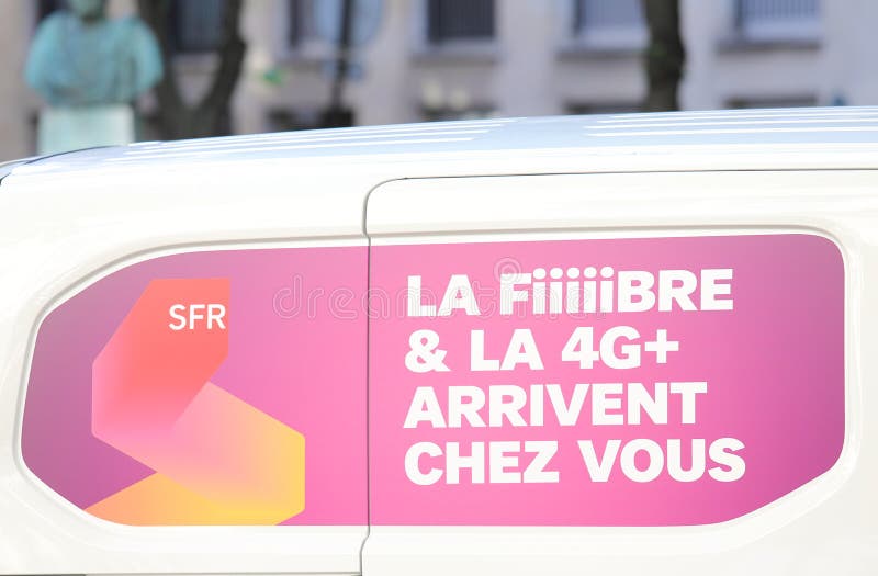 SFR Internet Mobile Phone Company France Editorial Photo - Image of ...