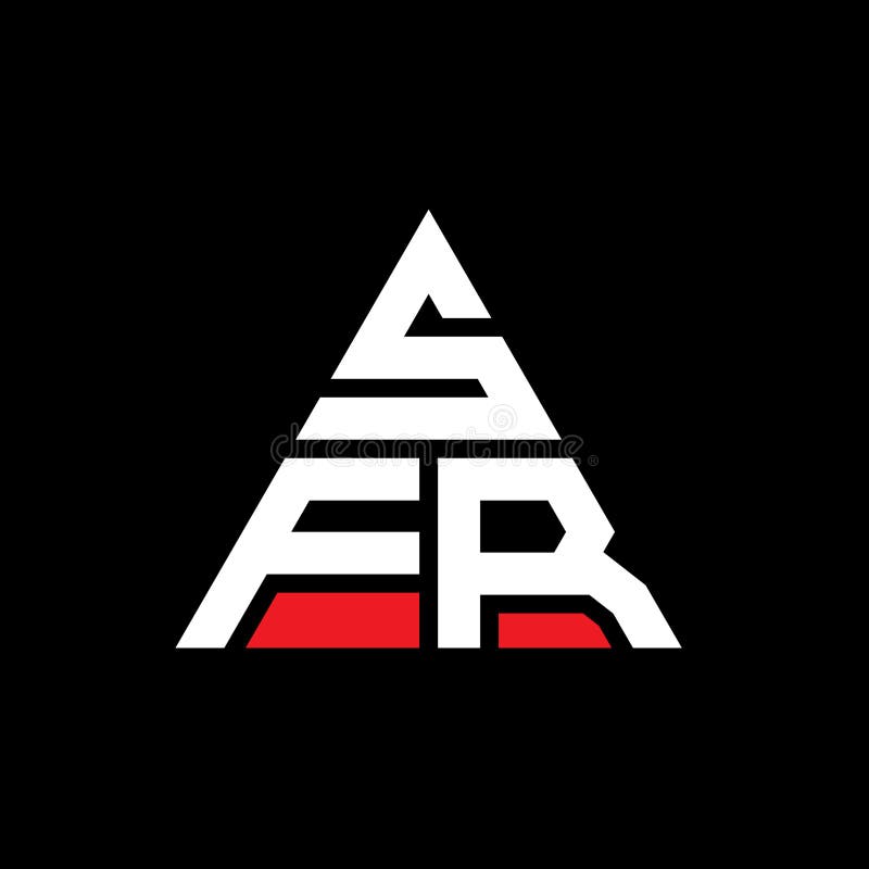 SFR Triangle Letter Logo Design with Triangle Shape. SFR Triangle Logo ...