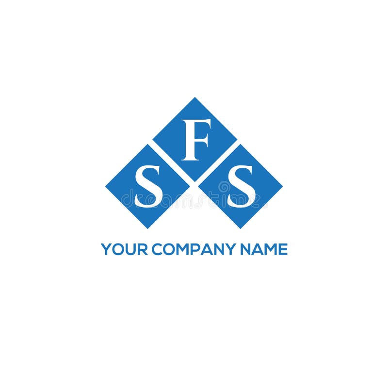 SFS Letter Logo Design on WHITE Background. SFS Creative Initials ...