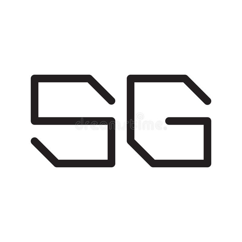 Sg Initial Letter Vector Logo Icon Stock Vector - Illustration of ...