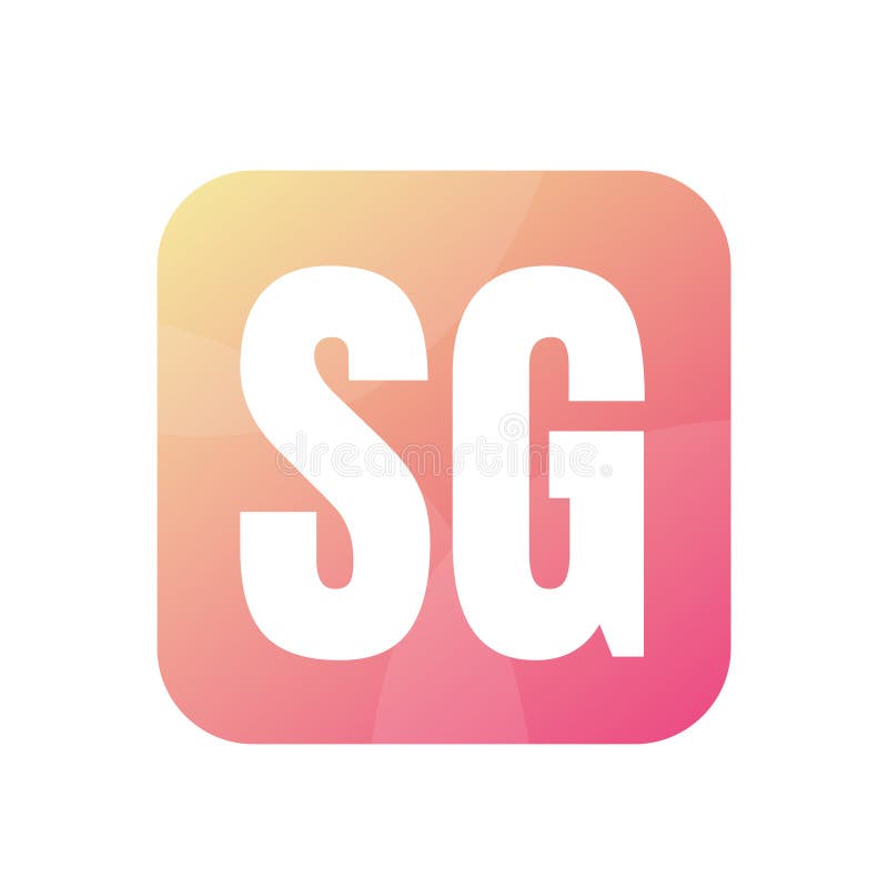 SG Letter Logo Design with Simple Style Stock Vector - Illustration of ...