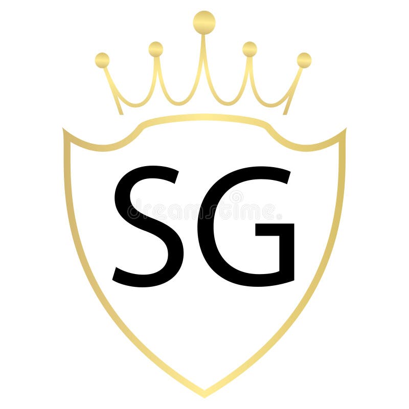 SG Letter Logo Design with Simple Style Stock Vector - Illustration of ...