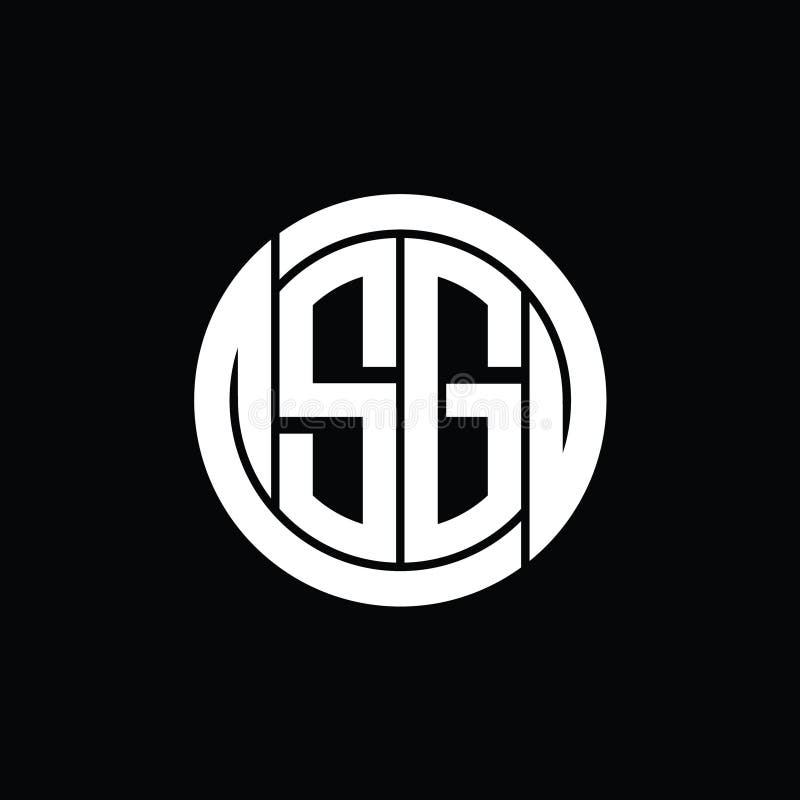 SG Logo Monogram Shield Inside Circle Shape Vector Images Design ...