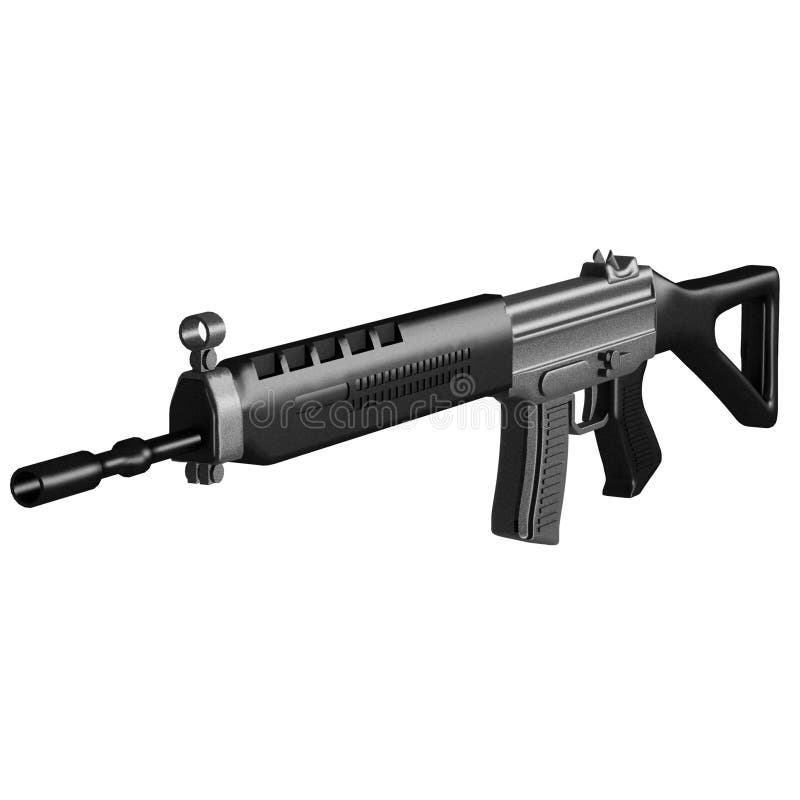 SG553 Rifle stock illustration. Illustration of tactical - 11886861