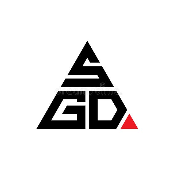 SGD Triangle Letter Logo Design with Triangle Shape. SGD Triangle Logo ...