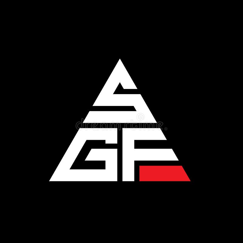 SGF Triangle Letter Logo Design with Triangle Shape. SGF Triangle Logo Design Monogram Stock ...