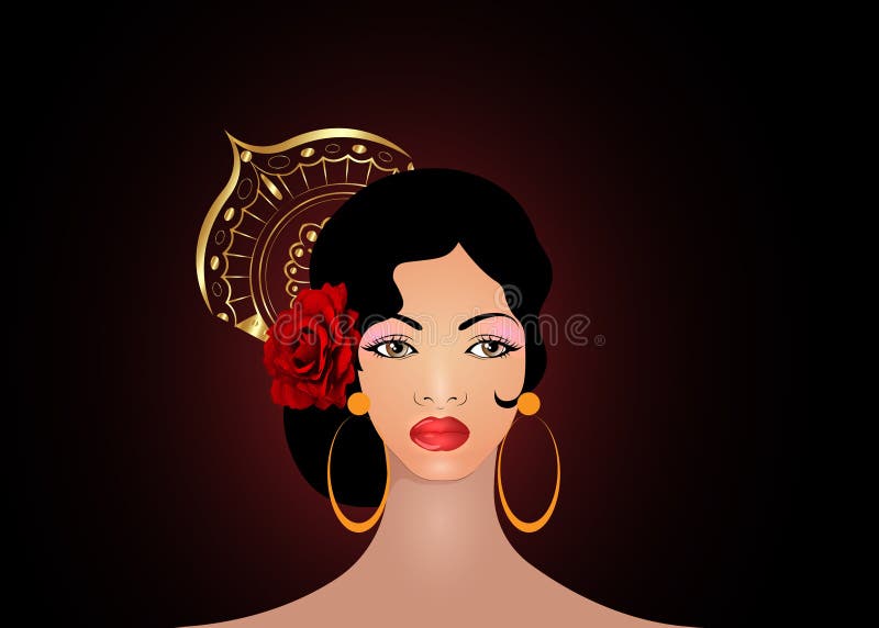 Lady wearing accessories stock vector. Illustration of elegance - 17157692