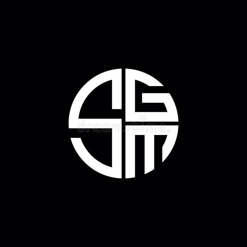 SGM Logo SGM Icon SGM Monogram SGM Letter Minimalist Circle Flat Unique ...
