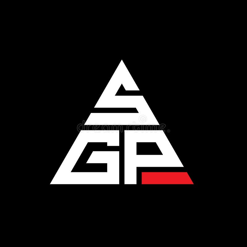 SGP Triangle Letter Logo Design with Triangle Shape. SGP Triangle Logo ...