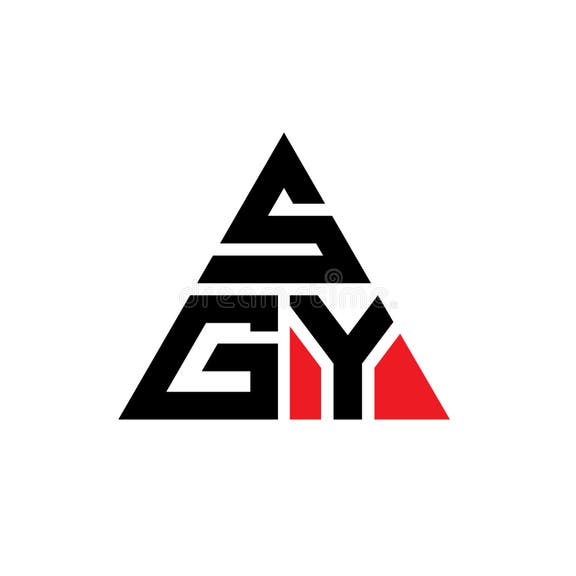 SGY Triangle Letter Logo Design with Triangle Shape. SGY Triangle Logo ...