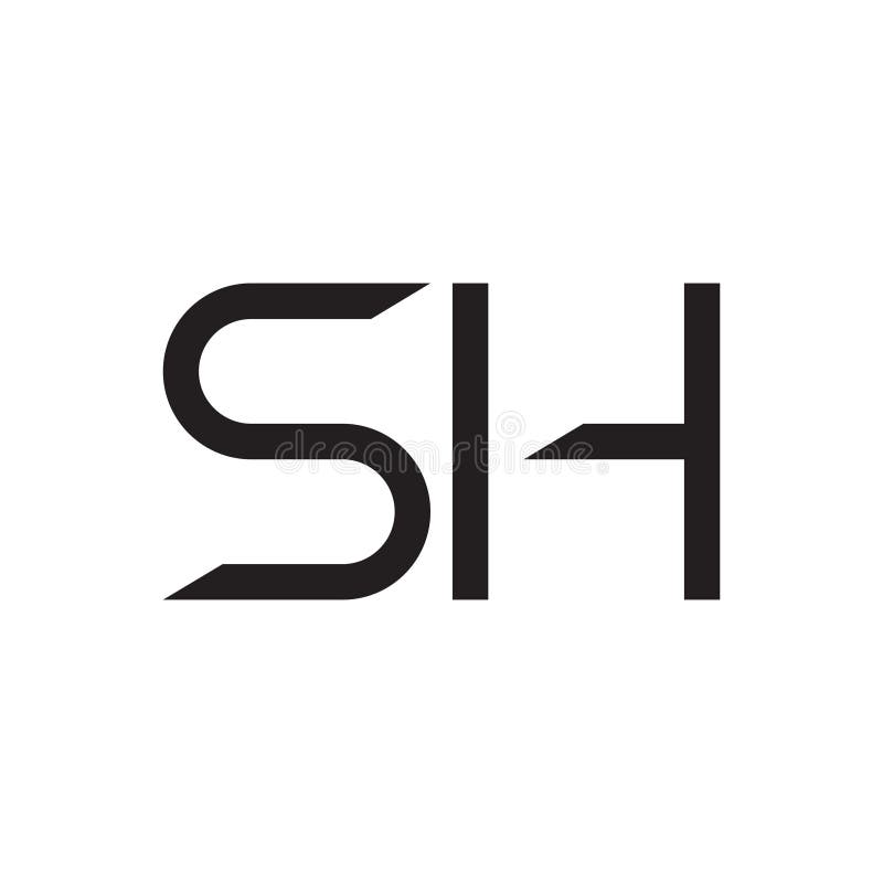 Sh Initial Letter Vector Logo Icon Stock Vector - Illustration of ...