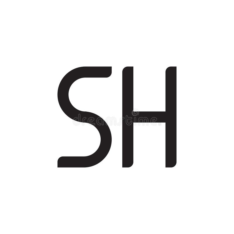 Sh Initial Letter Vector Logo Icon Stock Vector - Illustration of brand ...